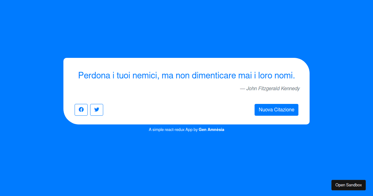 Fcc - Random Quote Generator - Codesandbox
