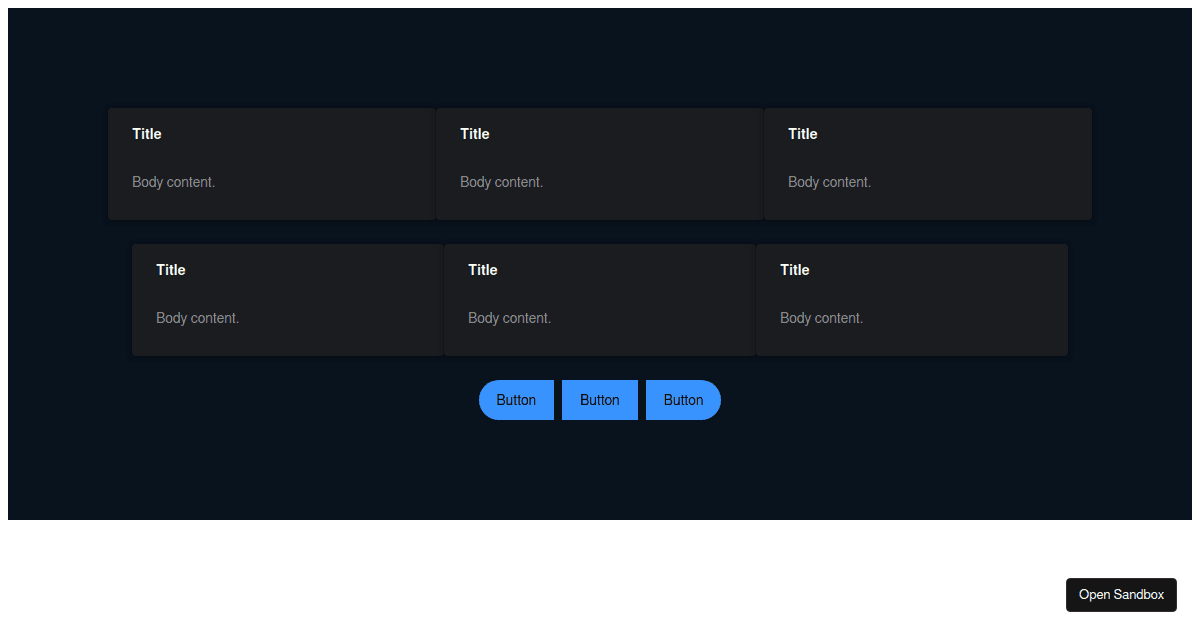 Card Layout - Codesandbox