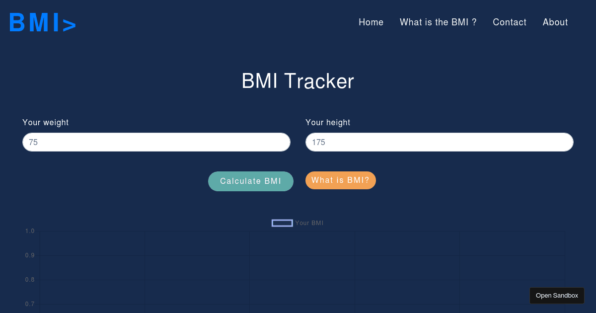 BMI-tracker-diet-section - Codesandbox