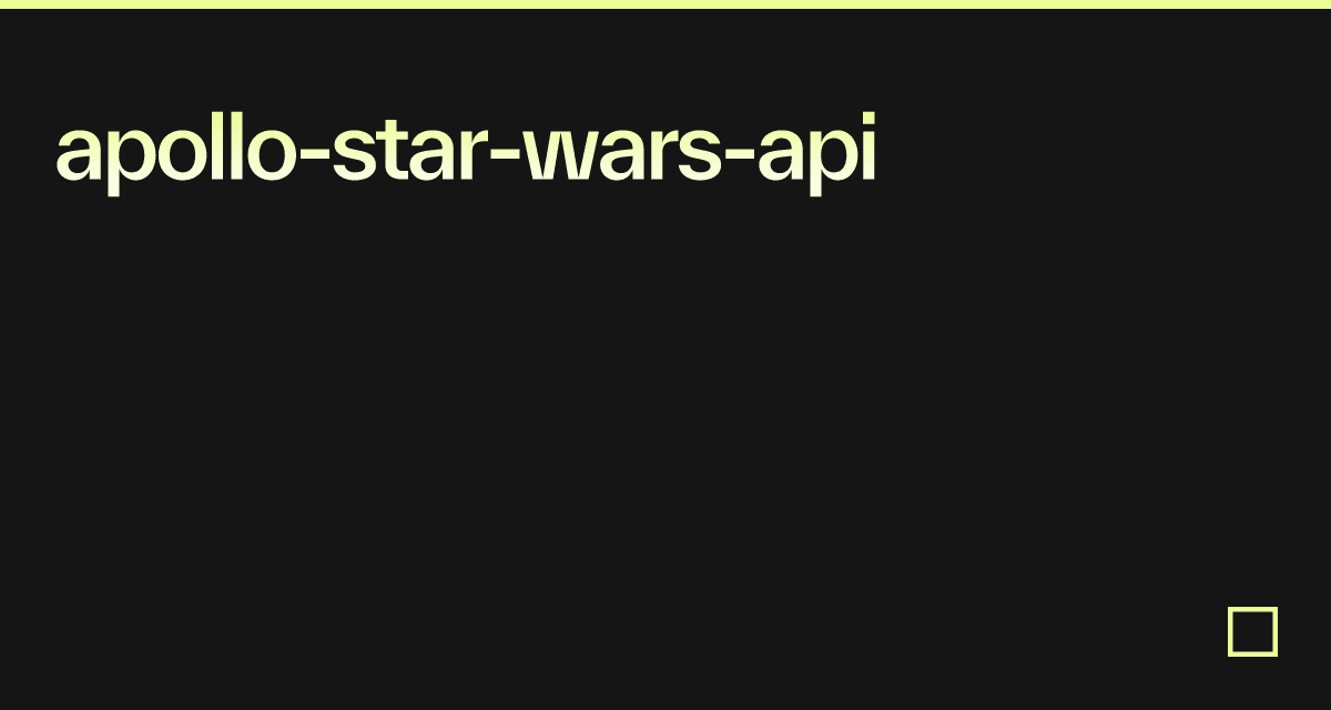 apollo-star-wars-api - Codesandbox