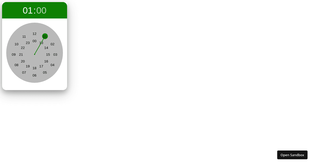 Analog-clock-timePicker (forked) - Codesandbox