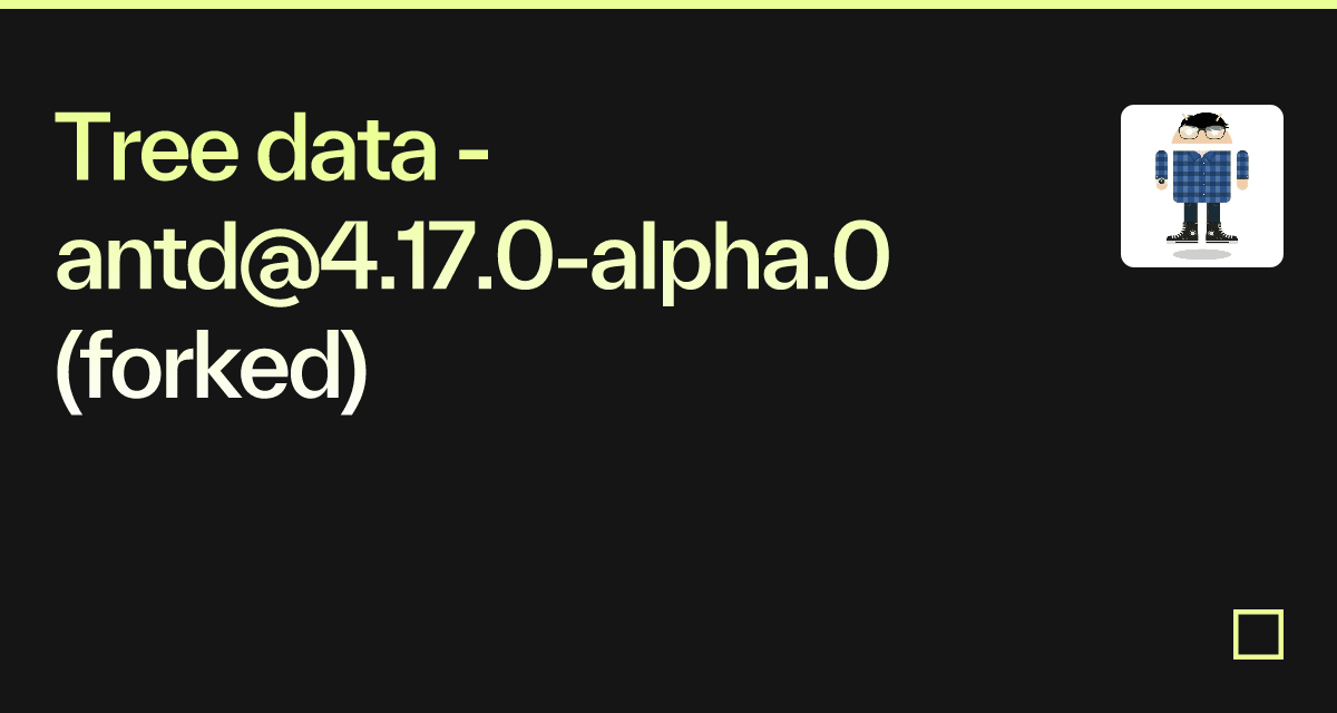 Tree Data Antd4170 Alpha0 Forked Codesandbox