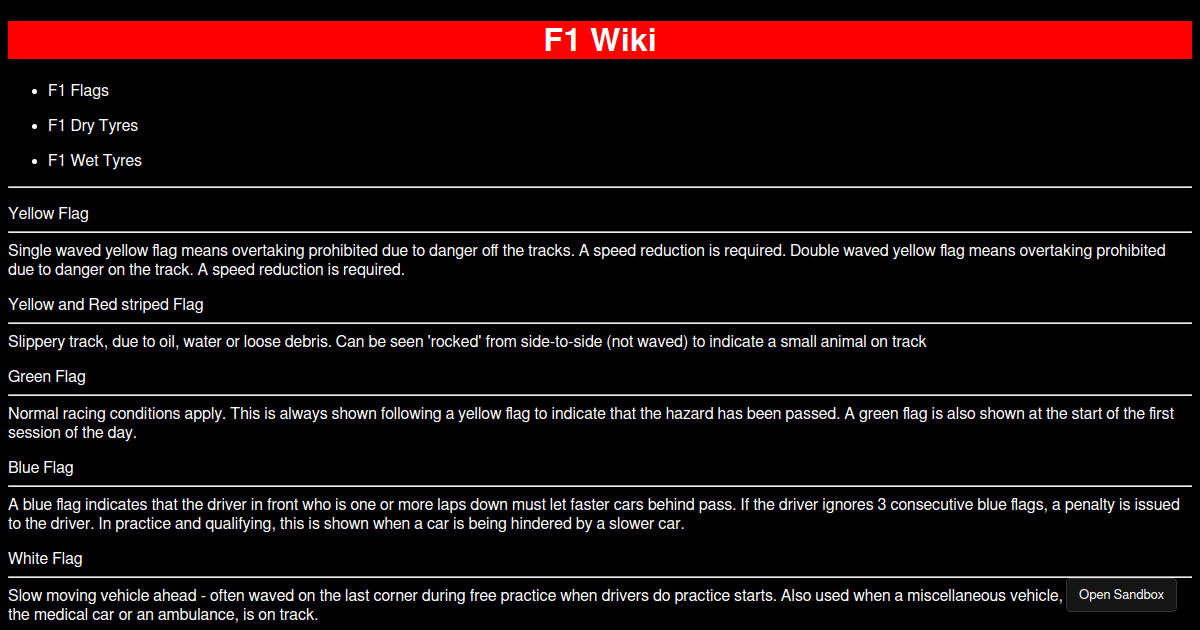 f1-wiki - Codesandbox