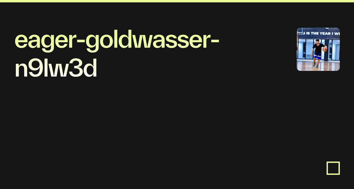 eager-goldwasser-n9lw3d - Codesandbox