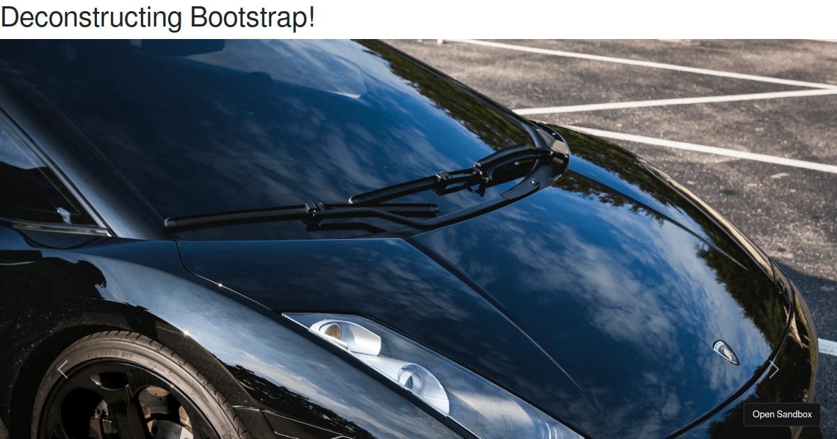Deconstructing Bootstrap - FE-3 Oct'21 - Codesandbox