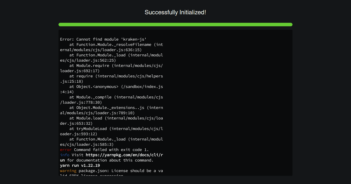 kraken-example-with-passport - Codesandbox