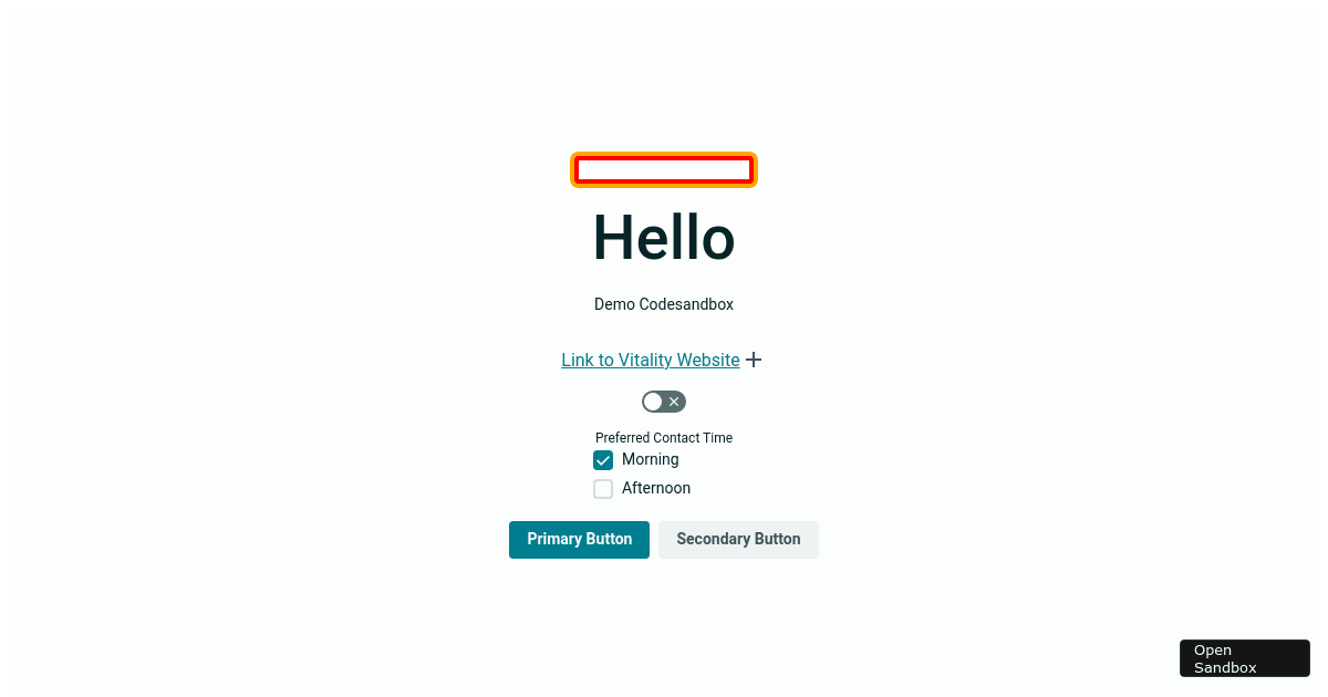 Vitality DS Template (forked) - Codesandbox