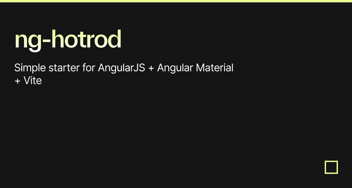 ng-hotrod - Codesandbox