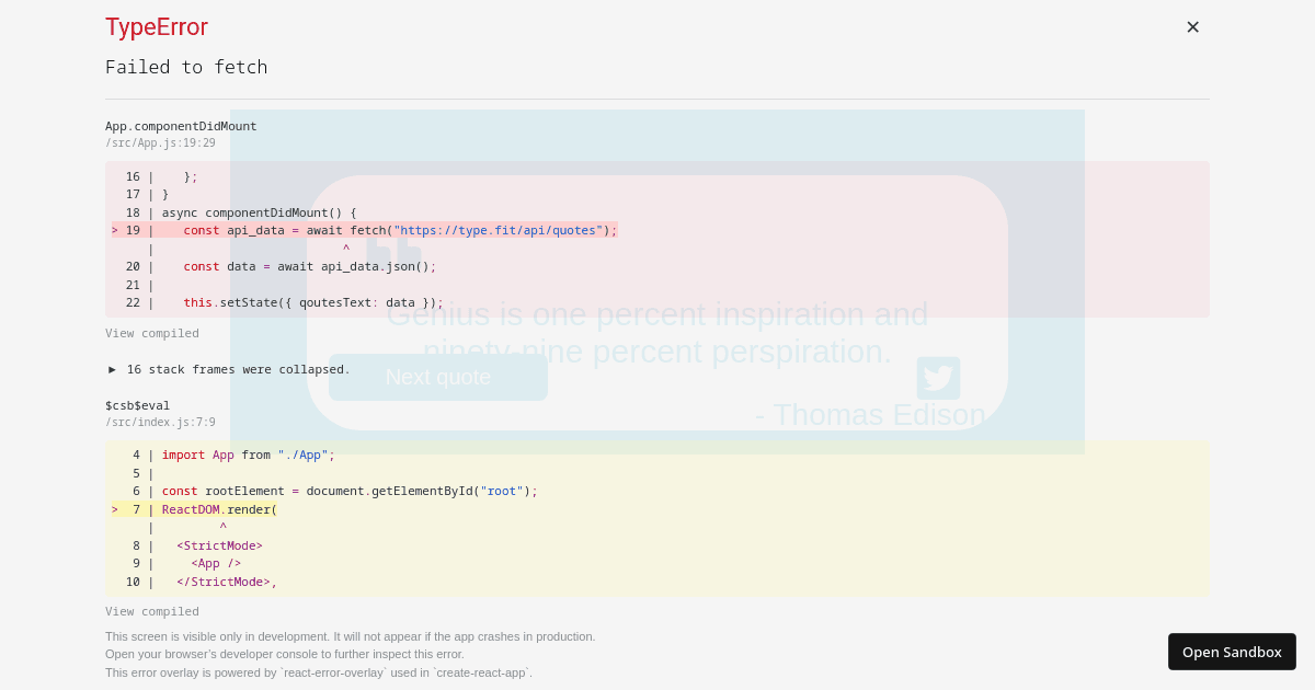 generatequotes - Codesandbox