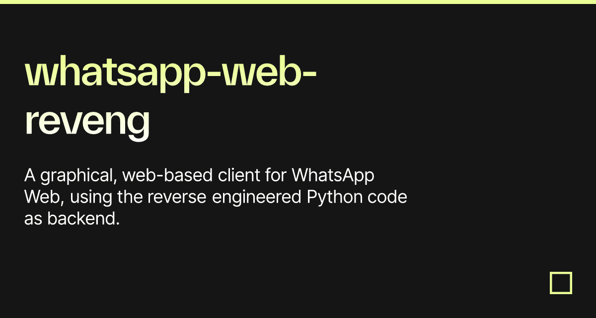 whatsapp-web-reveng - Codesandbox