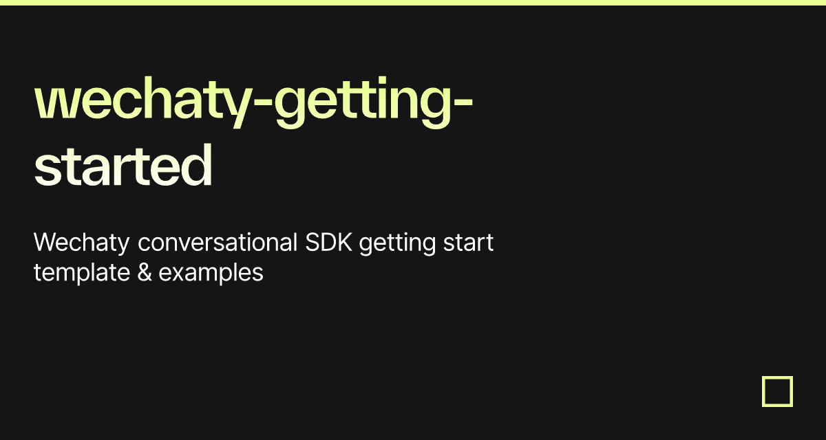 wechaty-getting-started - Codesandbox