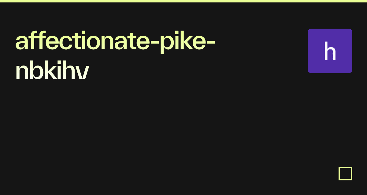 affectionate-pike-nbkihv - Codesandbox