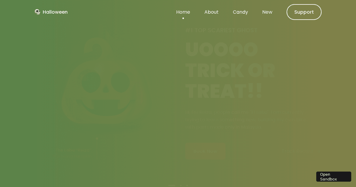 bedimcode/responsive-halloween-website - Codesandbox