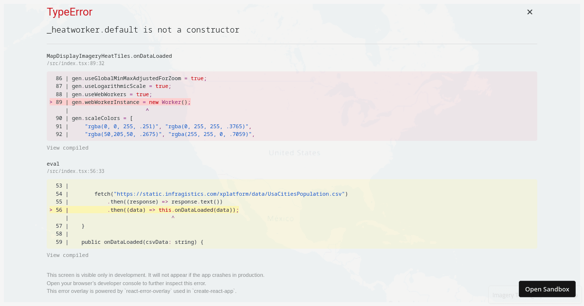 react-geographic-map-display-imagery-heat-tiles - Codesandbox