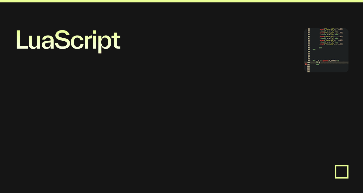 LuaScript - Codesandbox