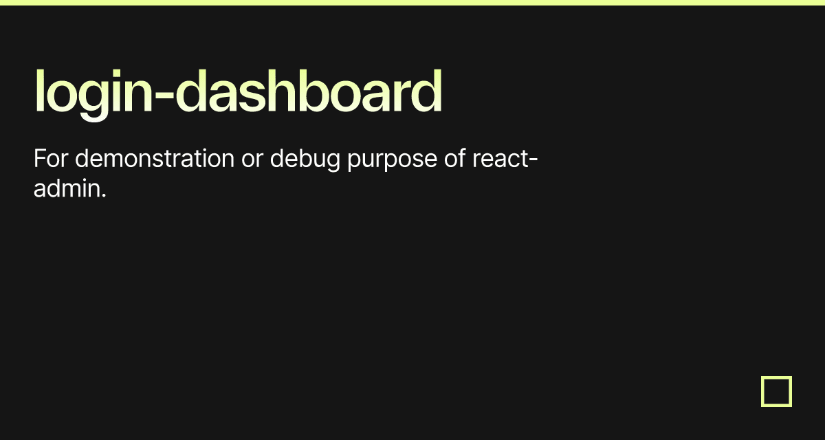 login-dashboard - Codesandbox