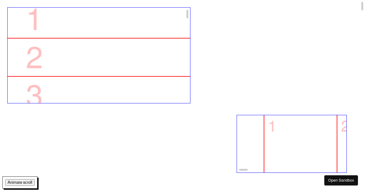 scroller.js 2022 - Codesandbox