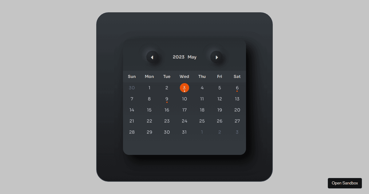 react-calendar-mobile - Codesandbox