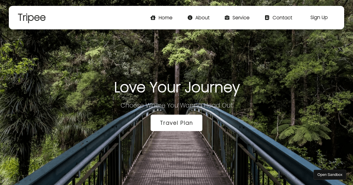 tour and travel - Codesandbox