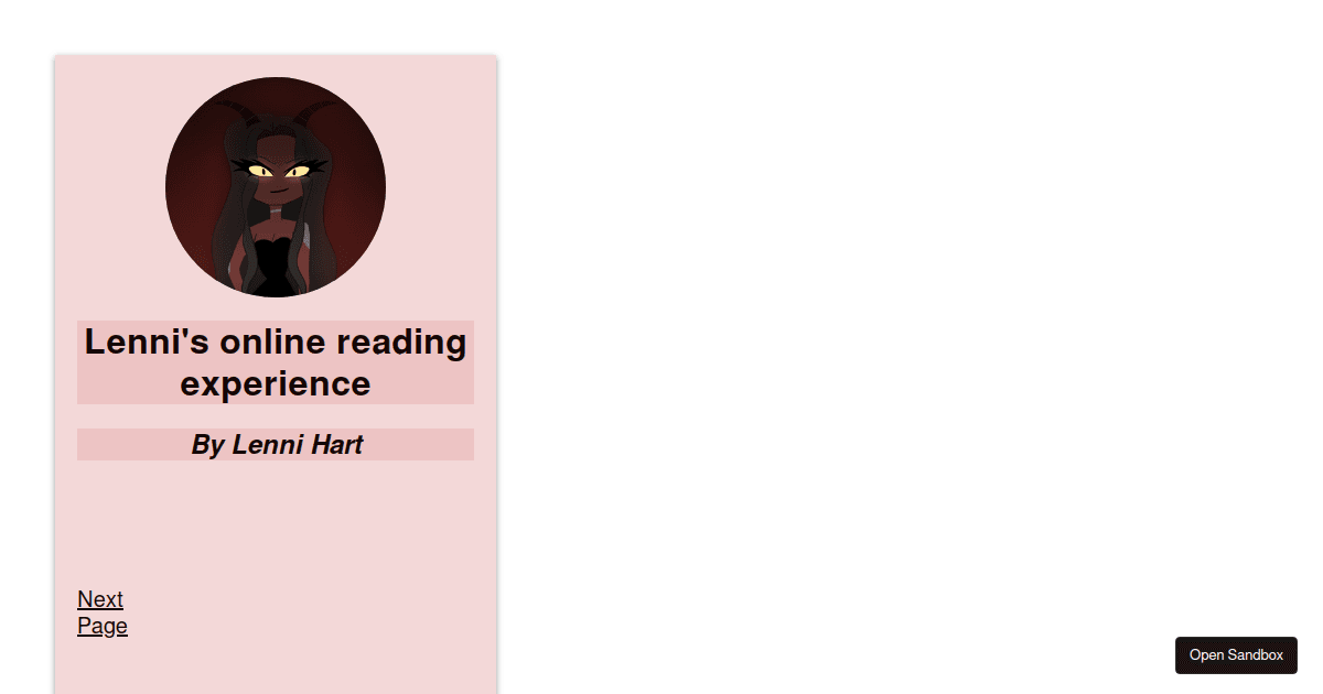 Profile Page - Codesandbox