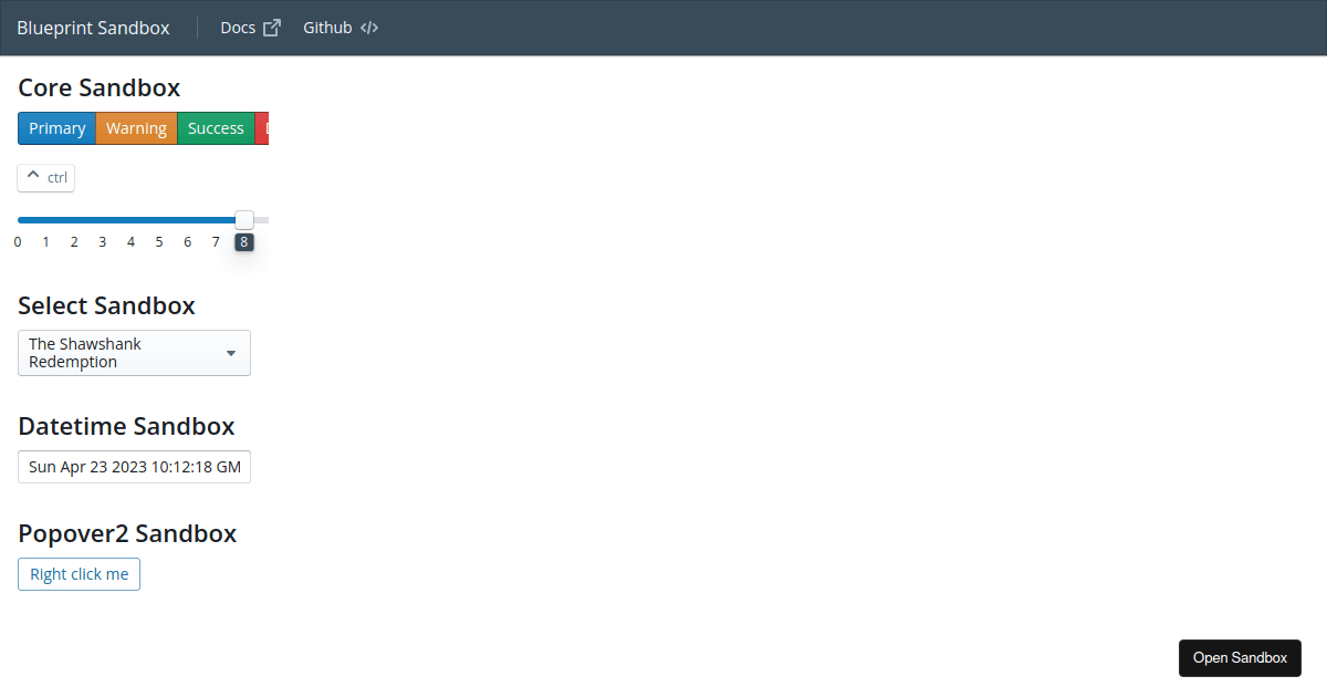 Blueprint Sandbox (forked) - Codesandbox