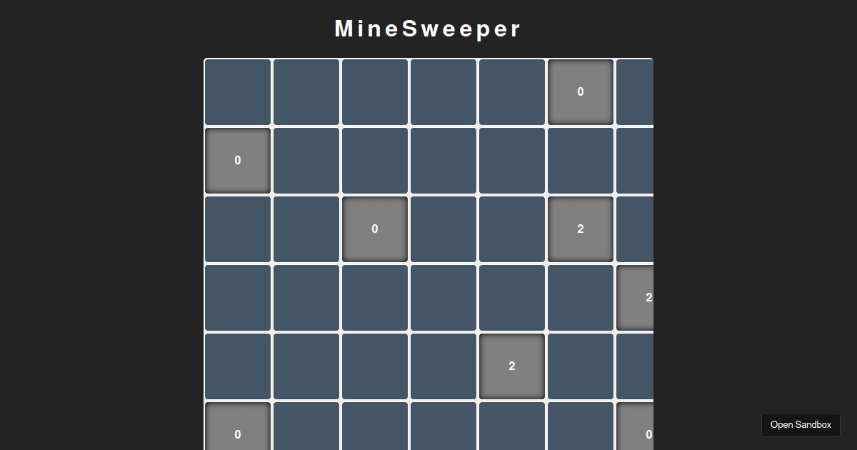 minesweeper - Codesandbox