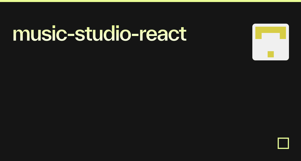 music-studio-react - Codesandbox