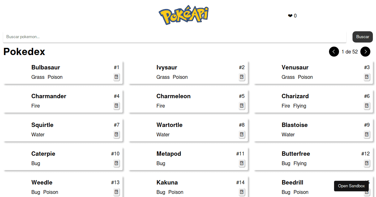 Codealo Dev Pokedex Reactjs Codesandbox
