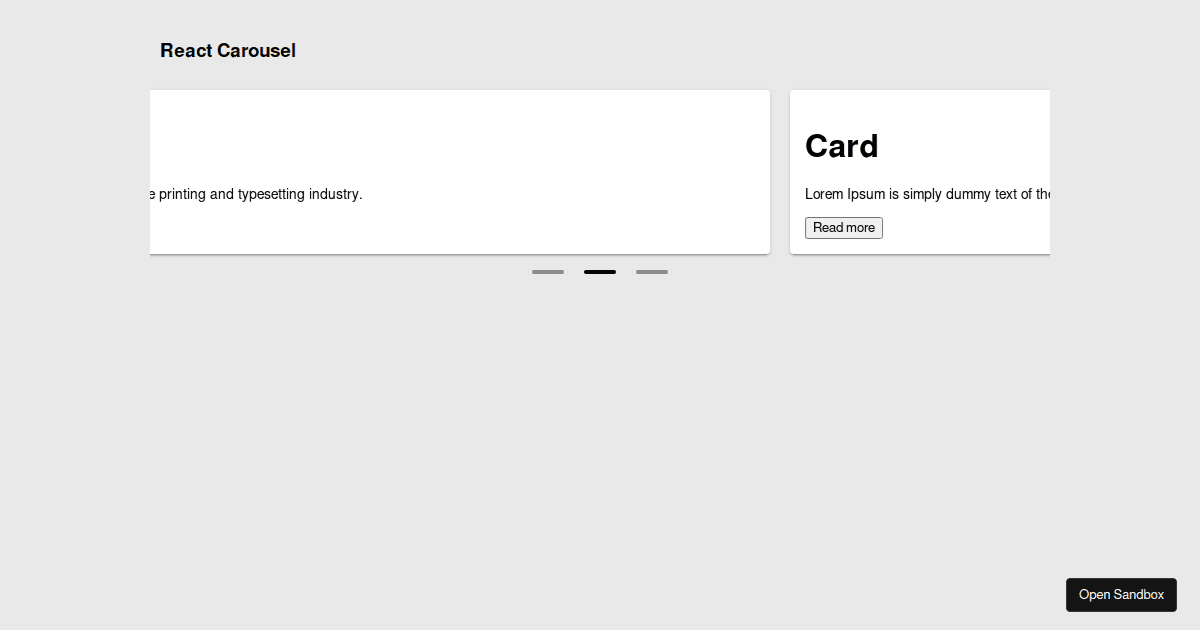 react-carousel (forked) - Codesandbox