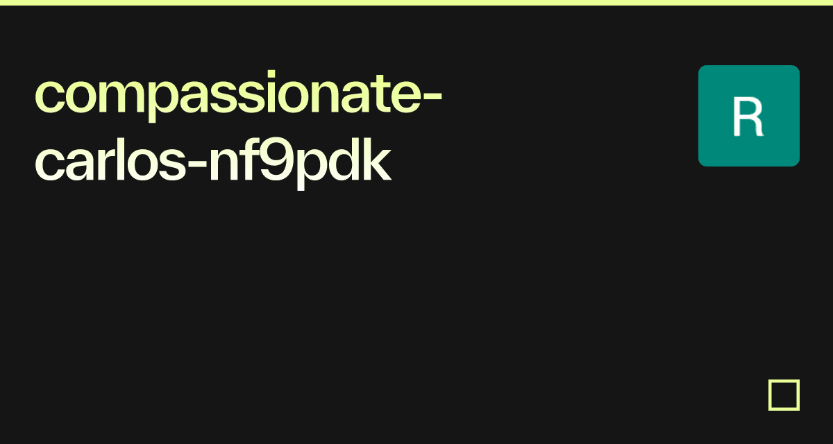 compassionate-carlos-nf9pdk - Codesandbox