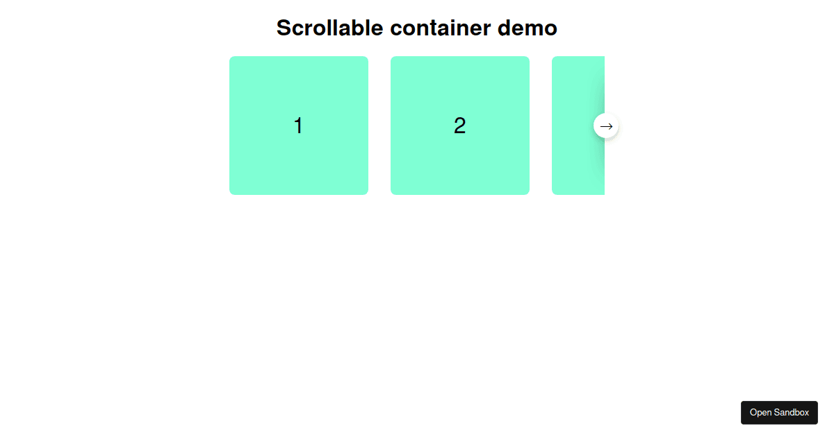 Scrollable Container Demo - Codesandbox Scrollable Container Demo - Codesandbox