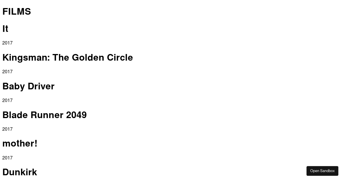 react-films-starter - Codesandbox
