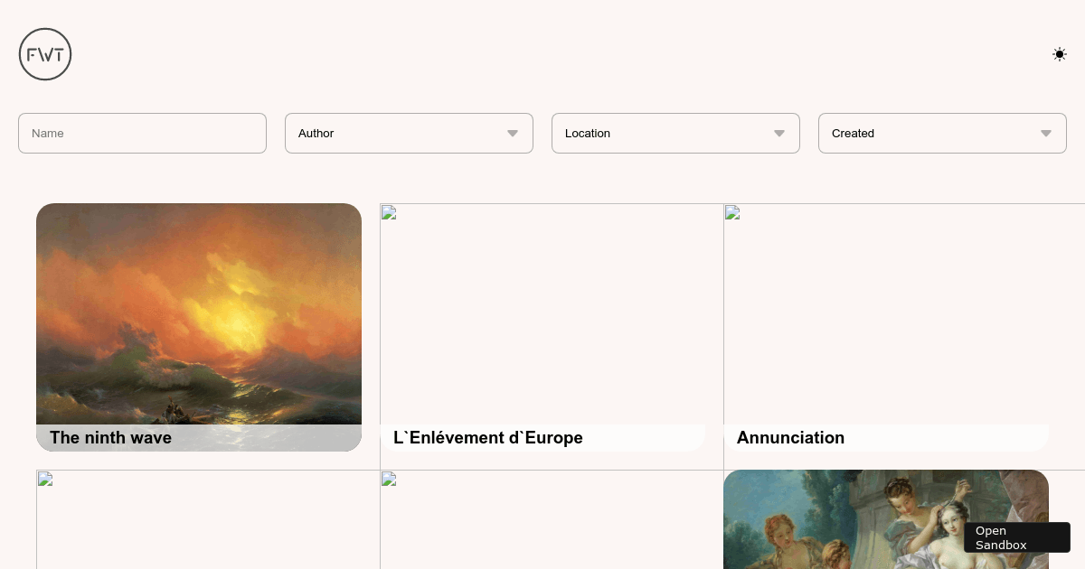 gallery - Codesandbox