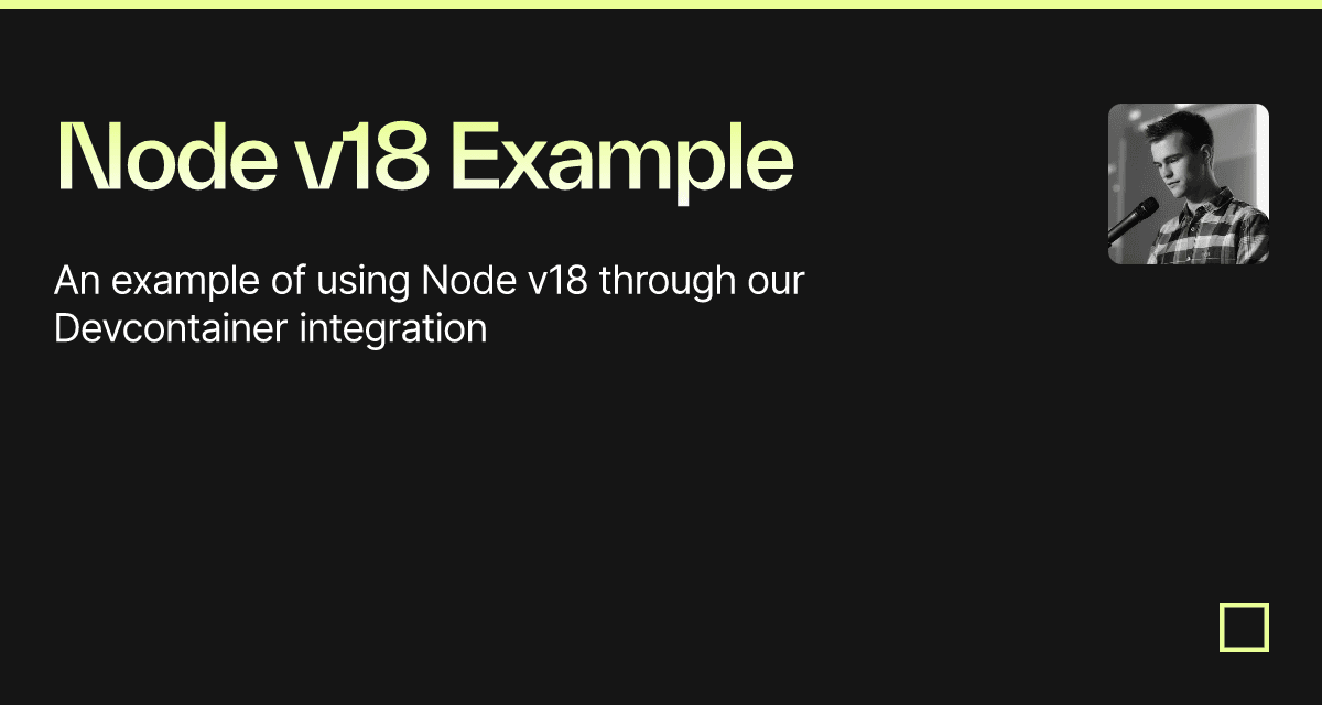 Node v18 Example - Codesandbox Node v18 Example - Codesandbox