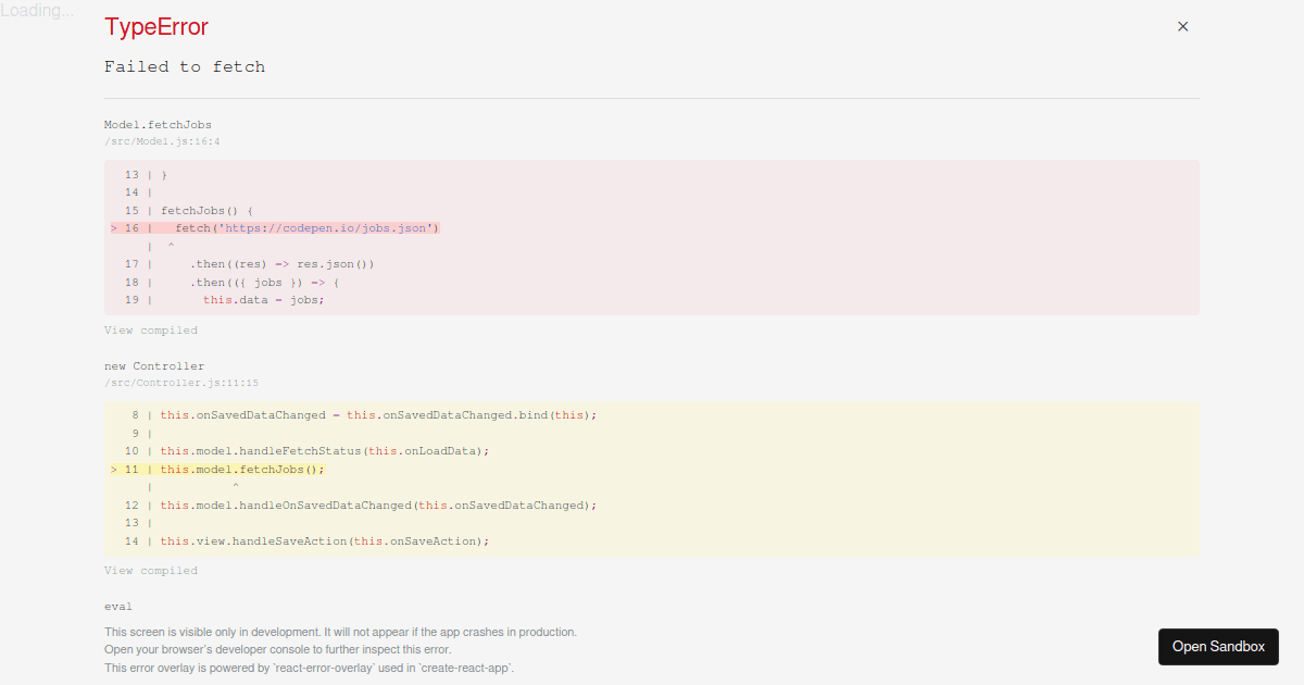 Mvc Js App Codesandbox