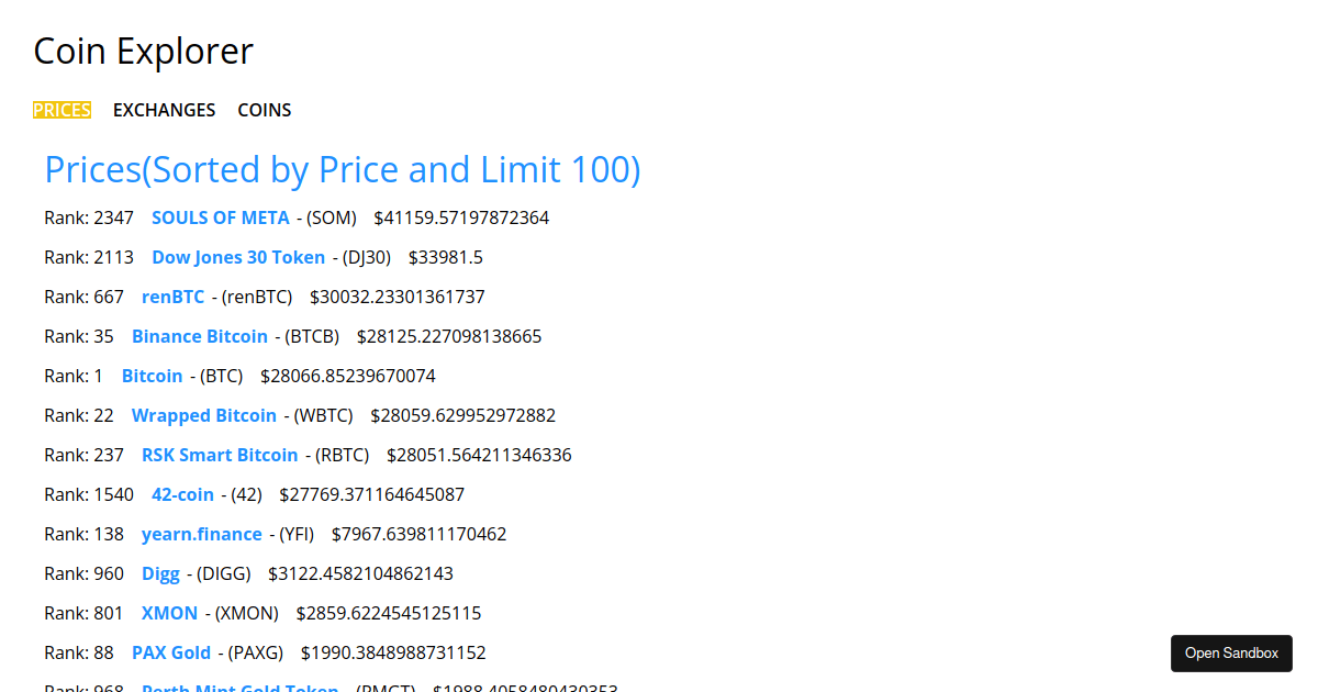 Day Five Blueprint - Codesandbox
