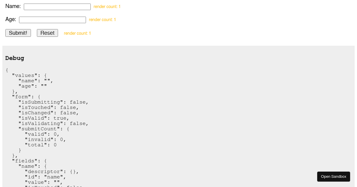 intro 03 - basic form + validation - Codesandbox