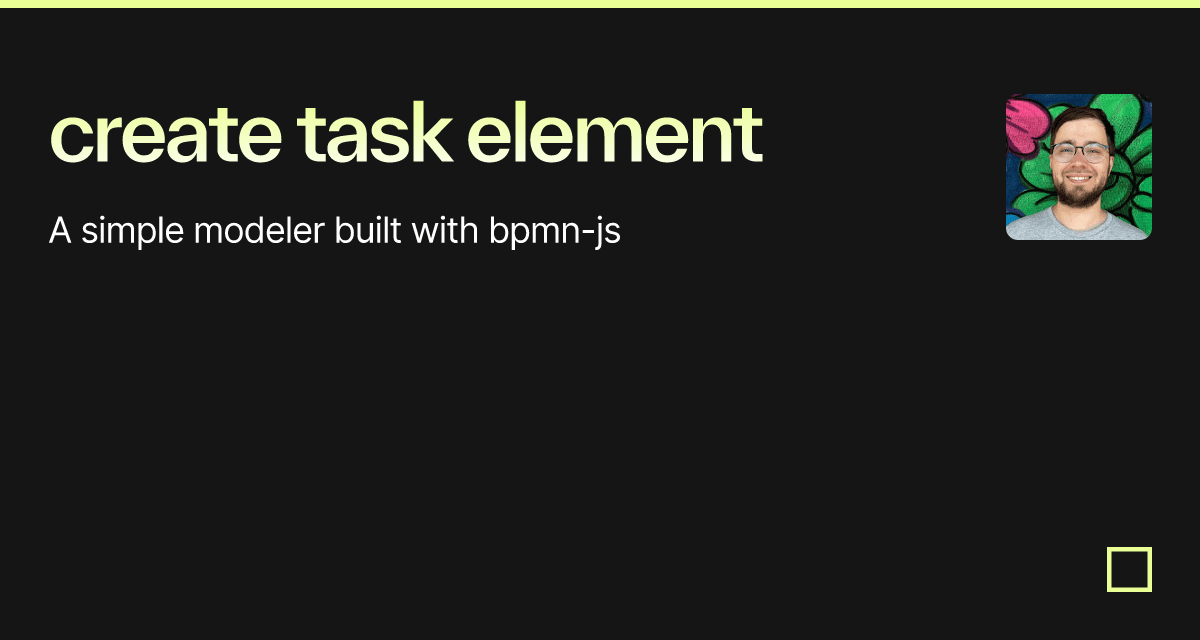 create task element - Codesandbox