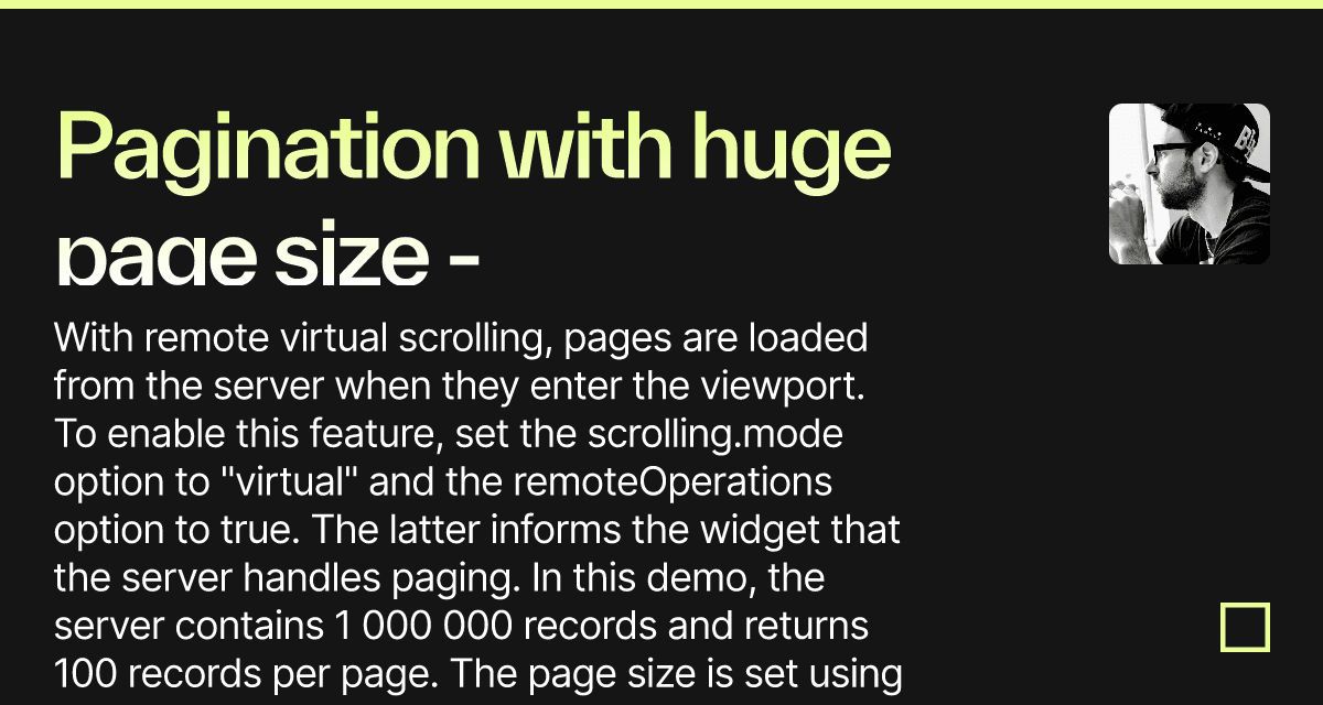 Pagination With Huge Page Size Devextreme Data Grid Codesandbox
