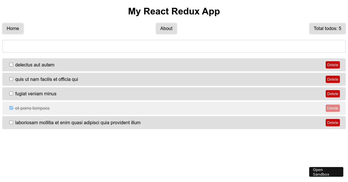 react - Codesandbox