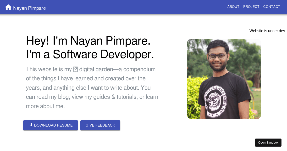 port-folio - Codesandbox