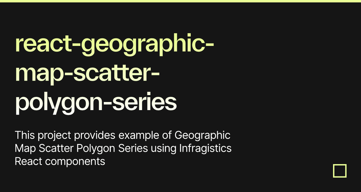 react-geographic-map-scatter-polygon-series - Codesandbox