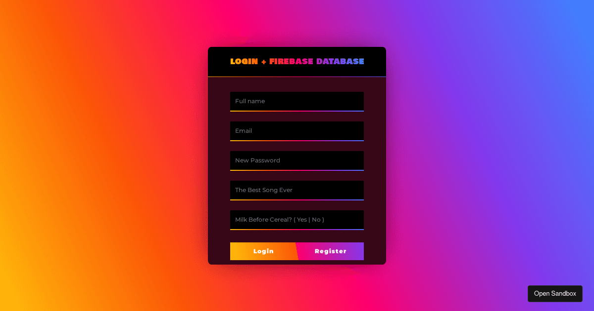 static - Codesandbox