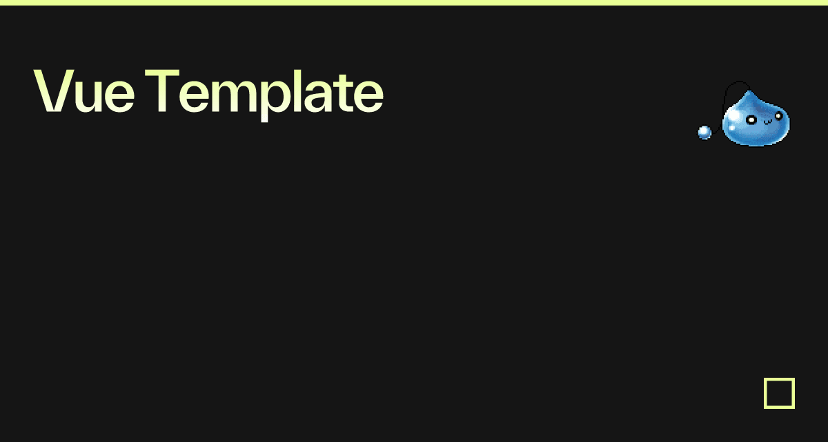 Vue Template - Codesandbox