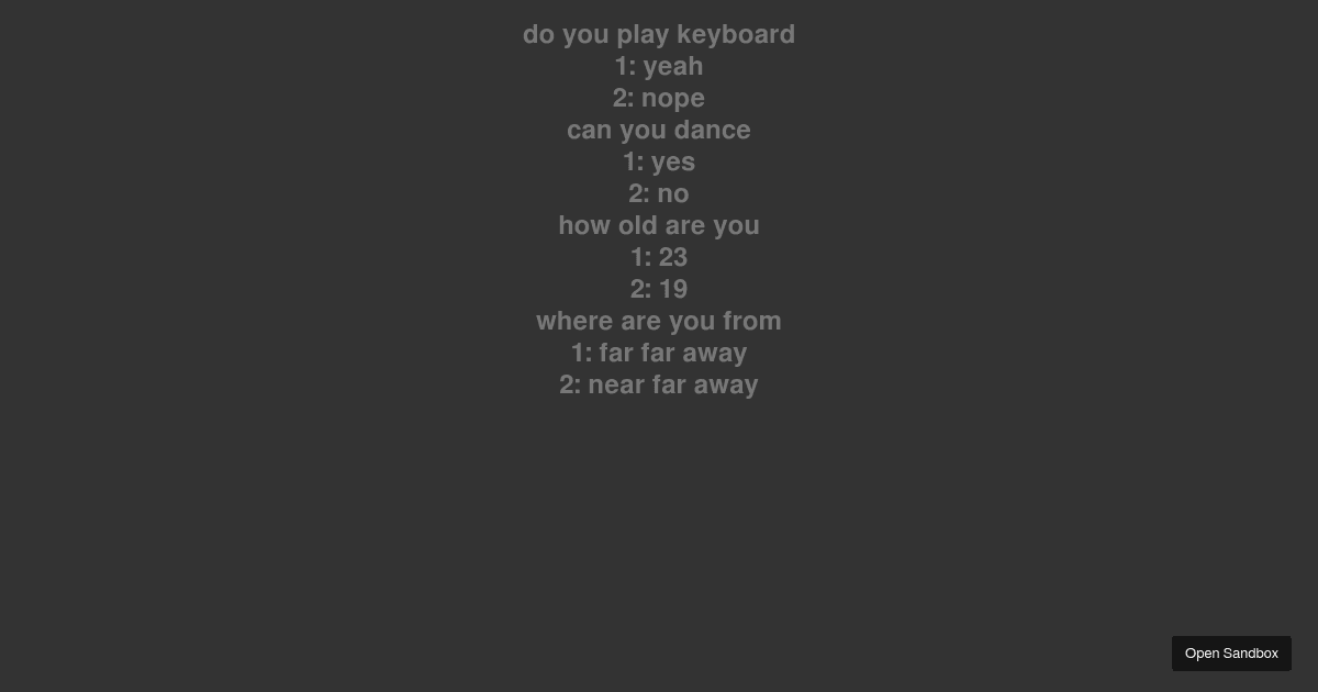 ReactJS Playground (forked) - Codesandbox