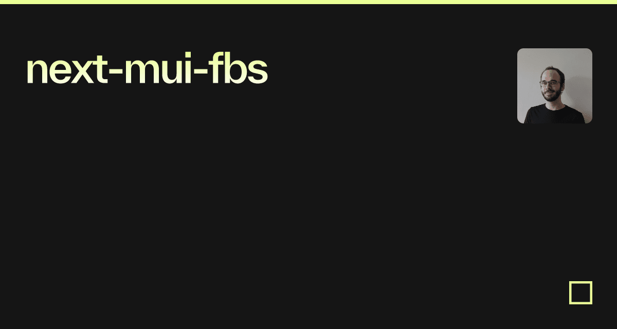 next-mui-fbs - Codesandbox