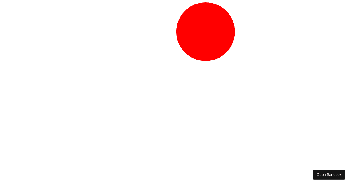 Circle with transition - Codesandbox