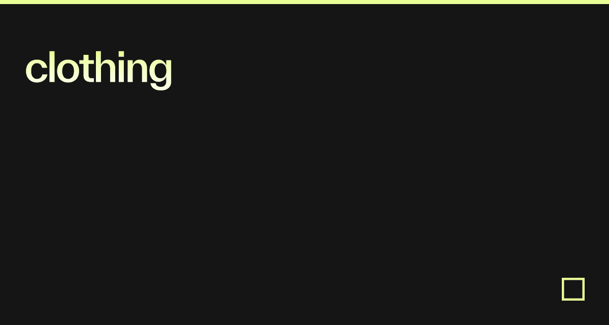 clothing - Codesandbox