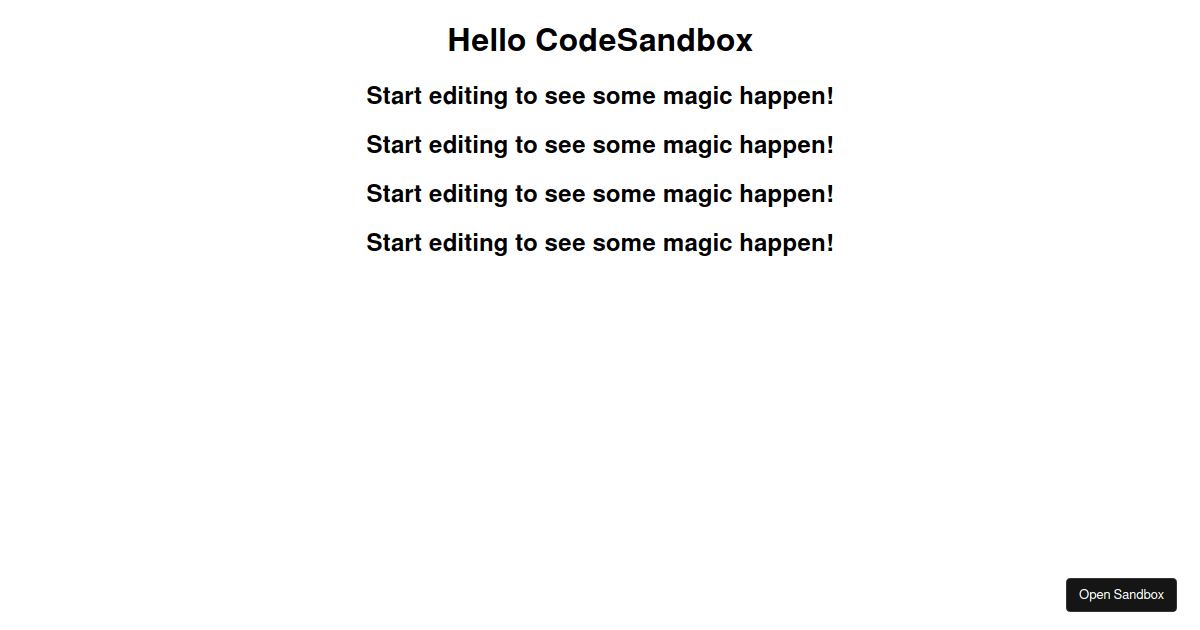 cool-heyrovsky-nlbyc4 - Codesandbox