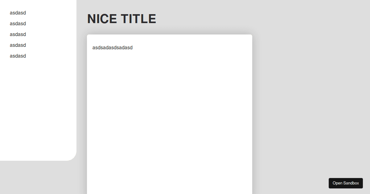 css tingy - Codesandbox